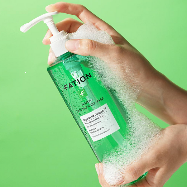 FATION Nosca 9 Trouble Body Wash غسول الجسم ينظّف الحبوب ويهدّئ البشرة ...